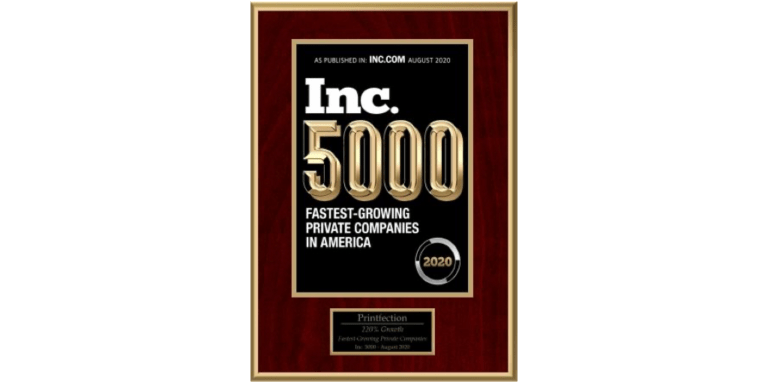 Swag platform makes the Inc. 5000 list for the 2nd time | Printfection Blog